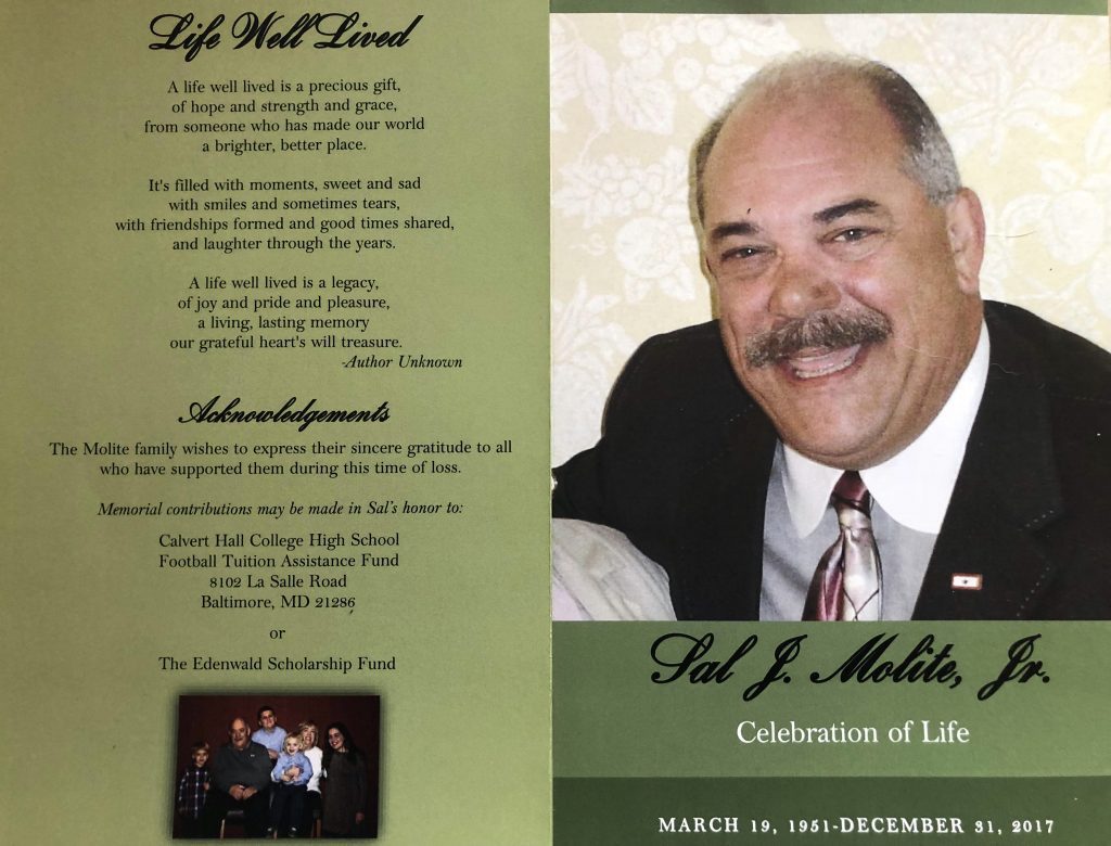 Remembering Sal J. Molite, Jr. – Varsity Branding